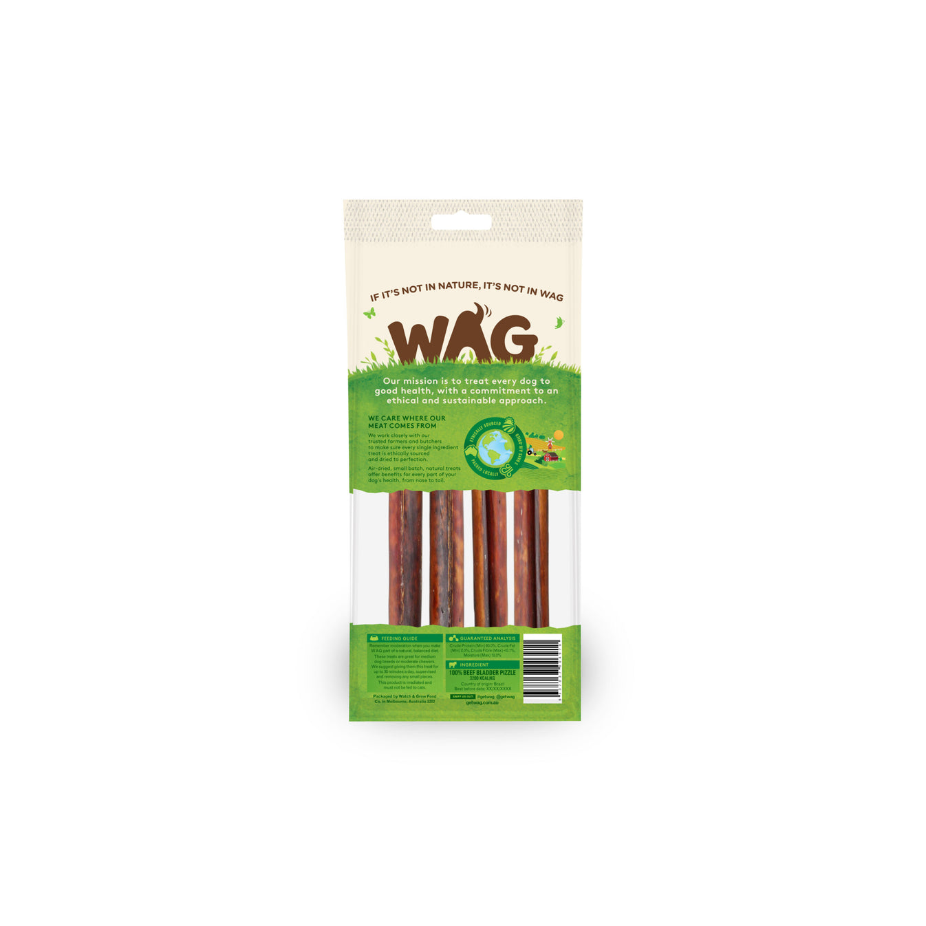 WAG Bully Stick Dog Treats ( 4 Pack )